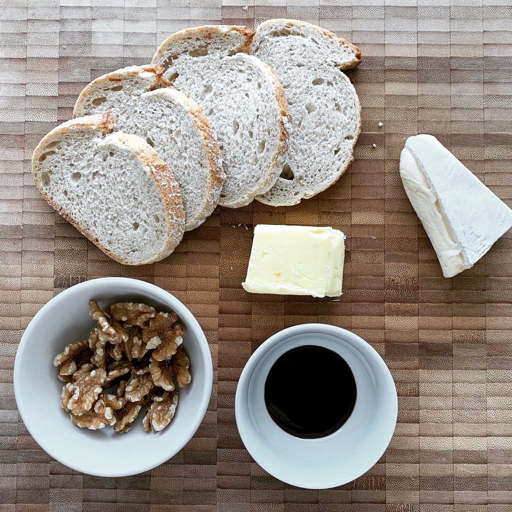 Melted Brie Cheese Toastie with Date Syrup & Walnuts | Chefs At Heart ...