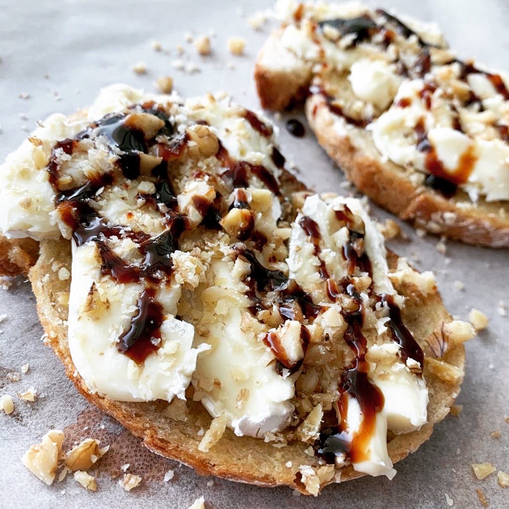 Melted Brie Cheese Toastie with Date Syrup & Walnuts | Chefs At Heart ...